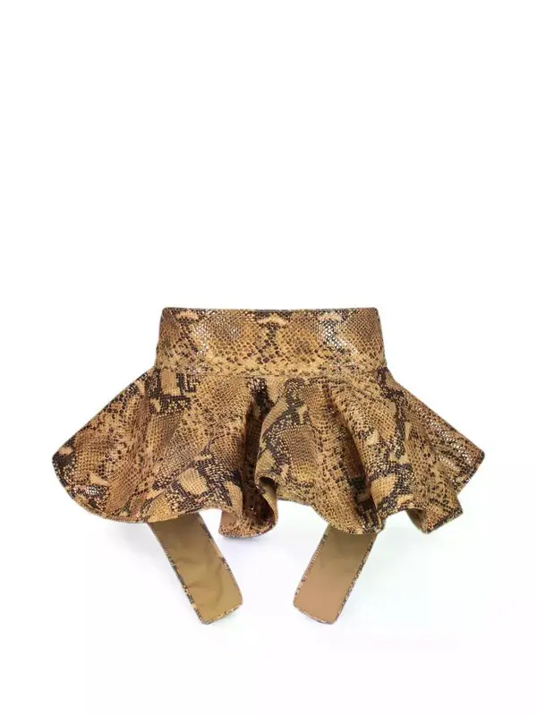 ELLERY Snake-effect Peplum Belt
