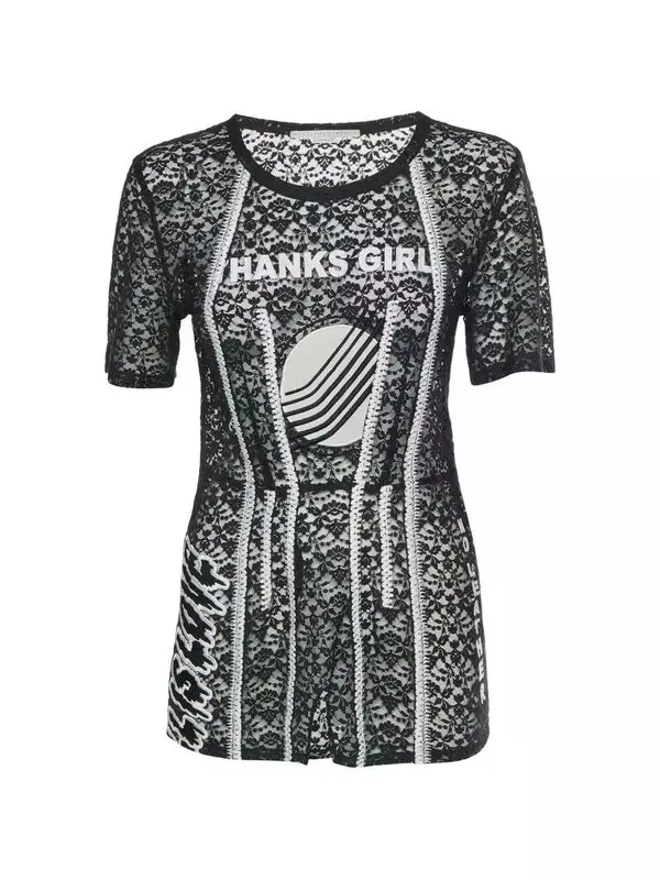 Stella McCartney Lace Graphic Print T-shirt
