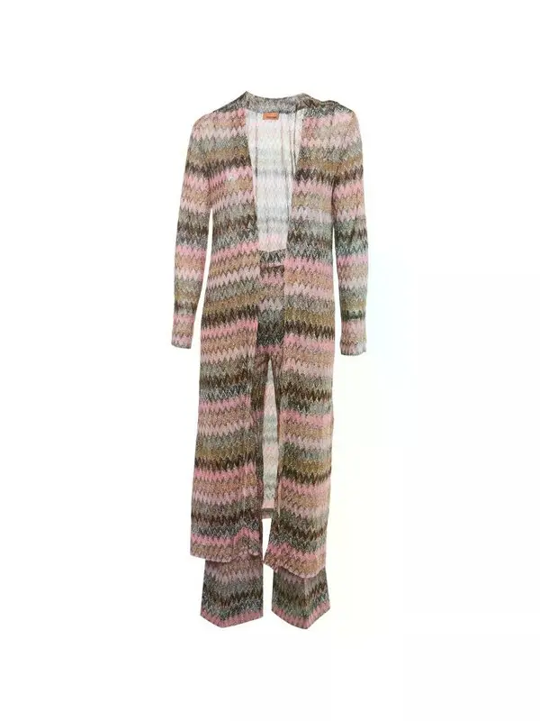 Missoni Zig-zag Knit Lurex Finish Set - Pink
