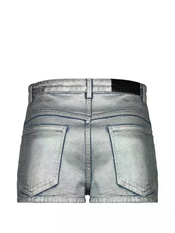 Alberta Ferretti Metallic Finish Five-pocket Shorts