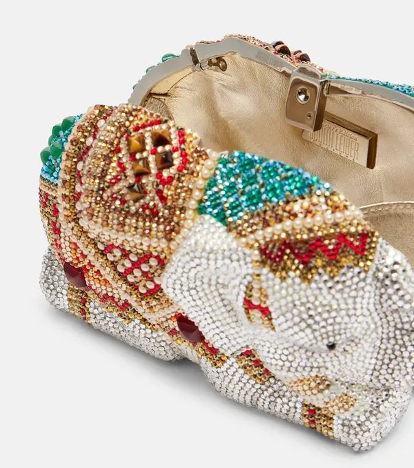 Judith Leiber Elephant Small Embellished Clutch