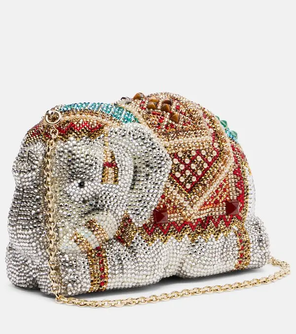 Judith Leiber Elephant Small Embellished Clutch