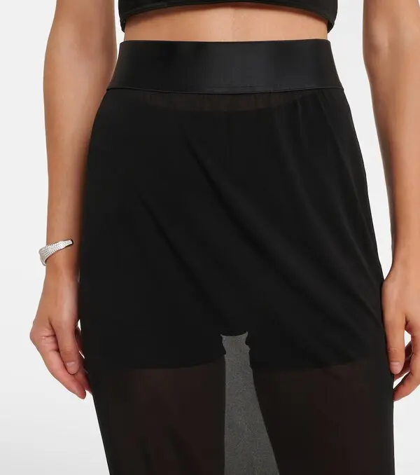 Gucci Semi-sheer Crepe Maxi Skirt