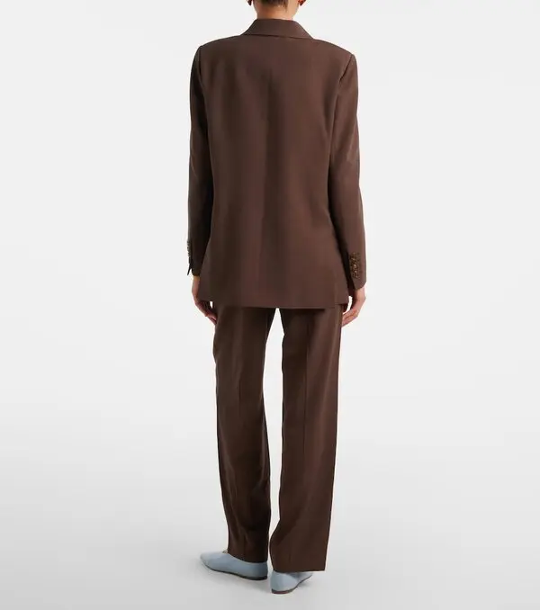 BLAZÉ MILANO Fox Wide-leg Pants In Chocolate