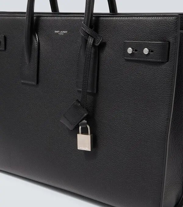 Saint Laurent Sac De Jour Large Leather Top-handle Bag - Black