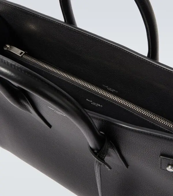 Saint Laurent Sac De Jour Large Leather Top-handle Bag - Black
