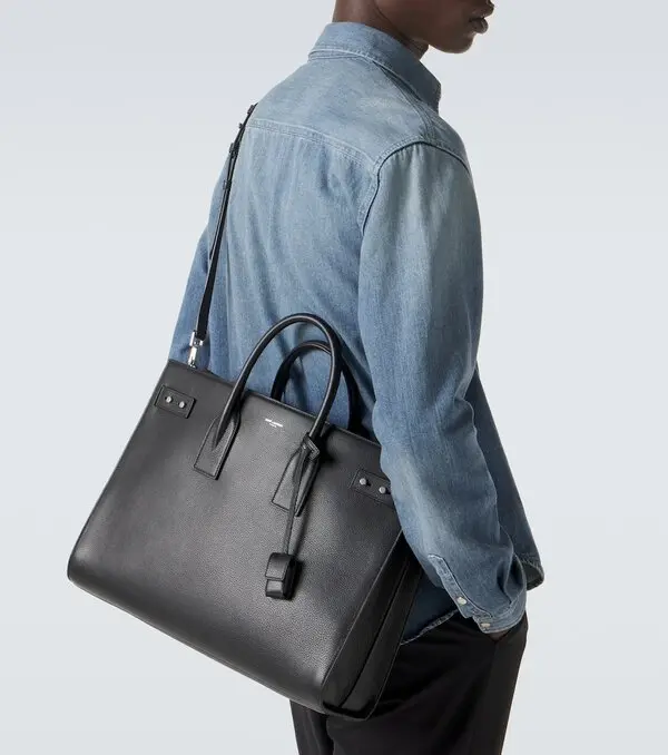 Saint Laurent Sac De Jour Large Leather Top-handle Bag - Black