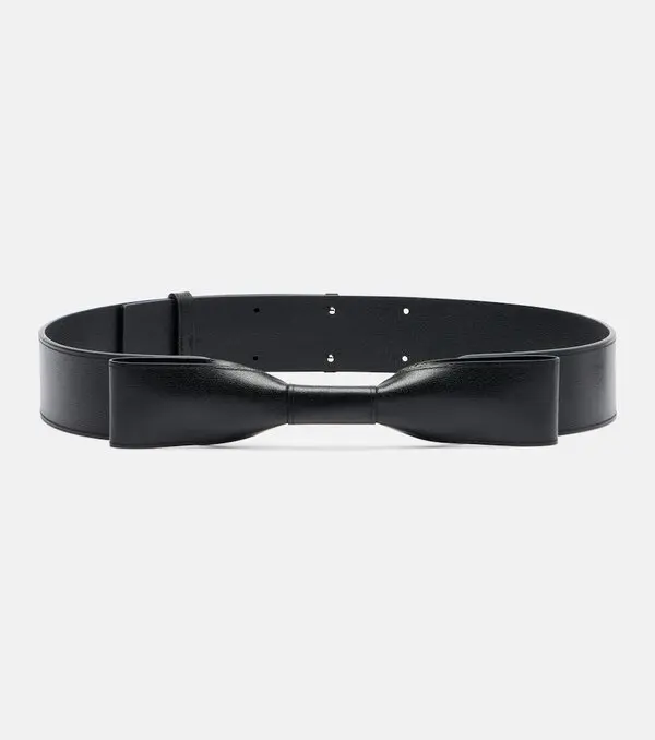 Givenchy Bow Detail Leather Belt - Black
