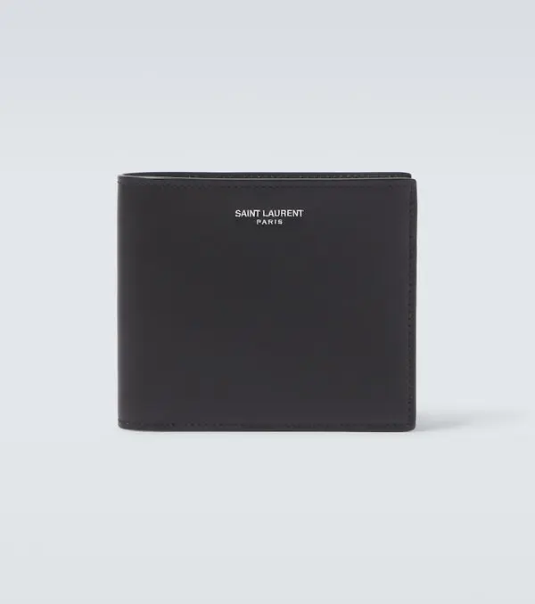 Saint Laurent Leather Bifold Wallet - Black