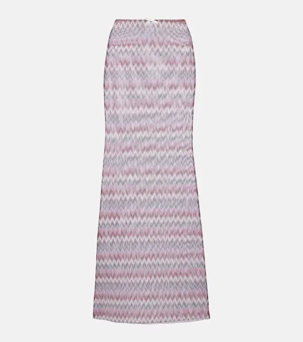BANANHOT Solay Chevron Maxi Skirt - Multicoloured
