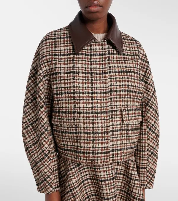 Brunello Cucinelli Checked Wool And Alpaca-blend Jacket