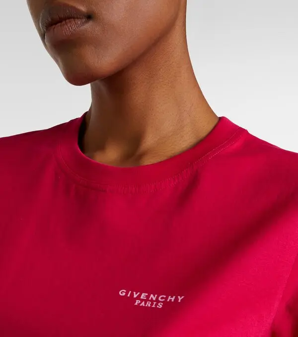 Givenchy Logo Cotton Jersey T-shirt - Pink