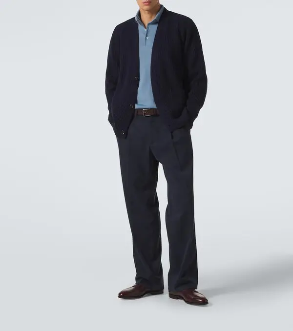 LARDINI Wool And Cashmere Cardigan