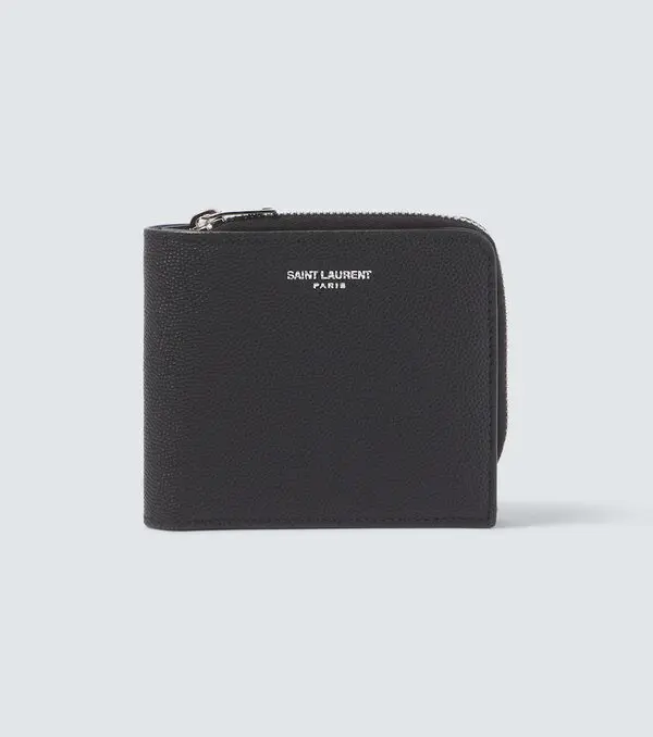 Saint Laurent East/west Leather Wallet - Black