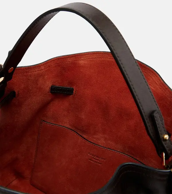 Givenchy Voyou Bucket Small Leather Shoulder Bag - Brown