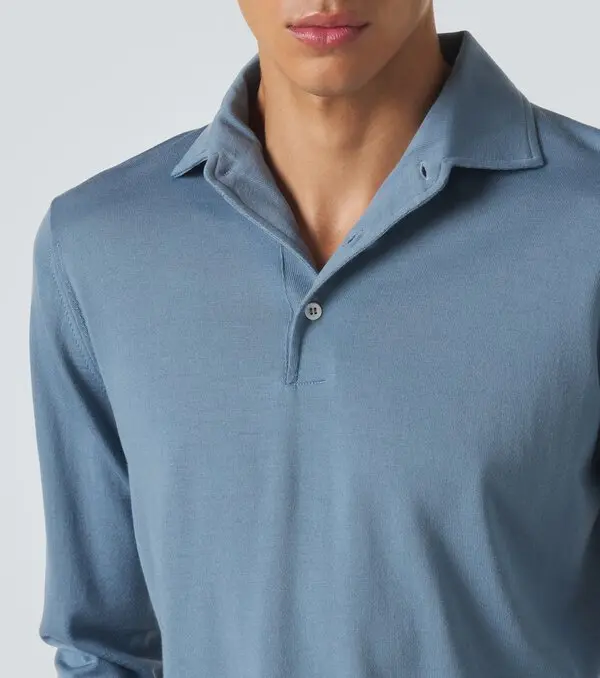 LARDINI Wool Polo Sweater