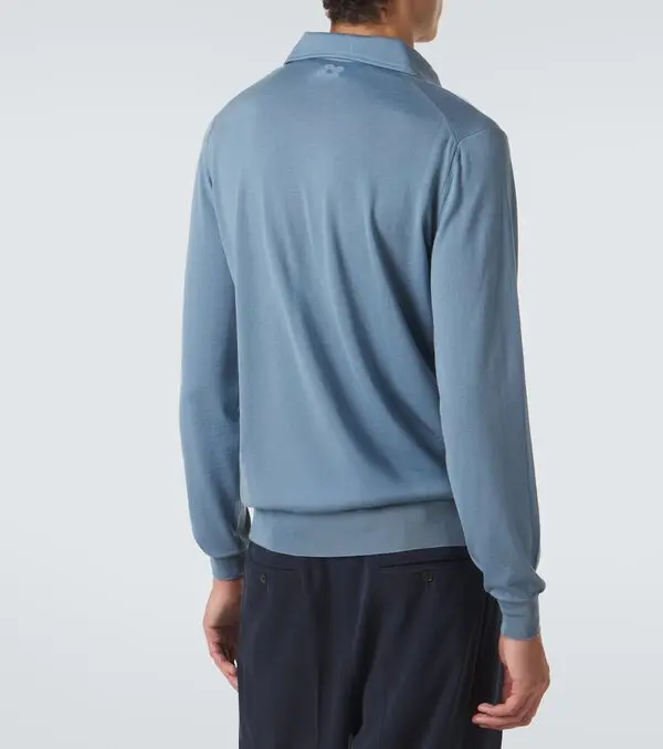 LARDINI Wool Polo Sweater