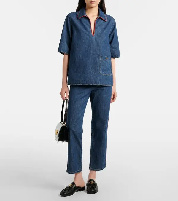 Valentino Garavani Vgold Straight Jeans