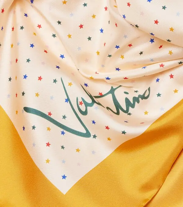 Valentino Garavani Polka-dot Silk Twill Scarf