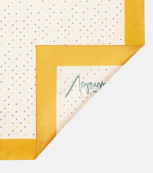 Valentino Garavani Polka-dot Silk Twill Scarf