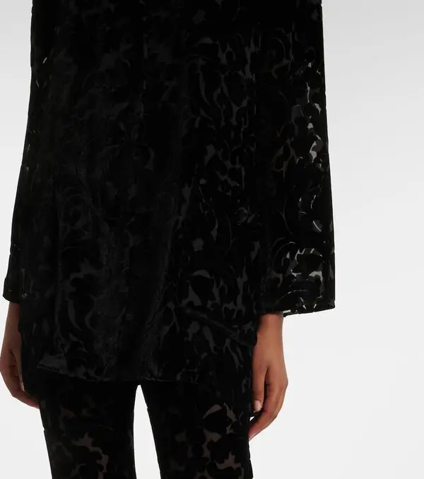 Gucci Floral Devoré Velour Shirt