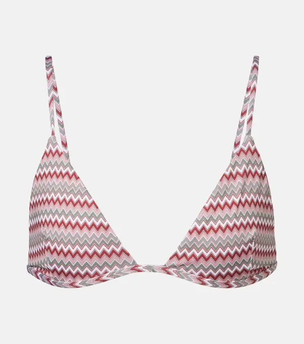 BANANHOT Emilynn Chevron Bikini Top - Multicoloured