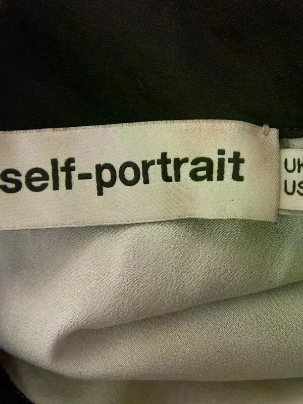 SELF-PORTRAIT Floral Embroidered Ruffled Blouse