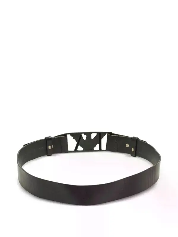 Emporio Armani Ea Logo Leather Belt