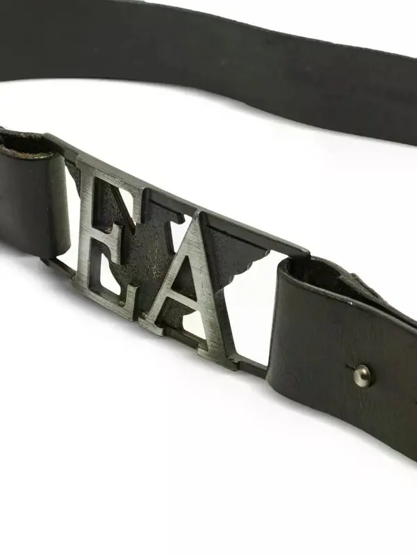 Emporio Armani Ea Logo Leather Belt