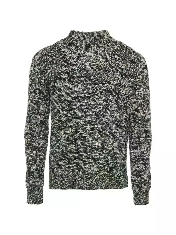 Calvin Klein Monochrome V-neck Sweater - Black