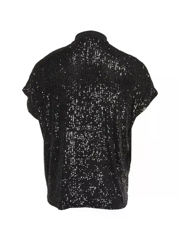 Saint Laurent Sequin-embellished Polo Shirt