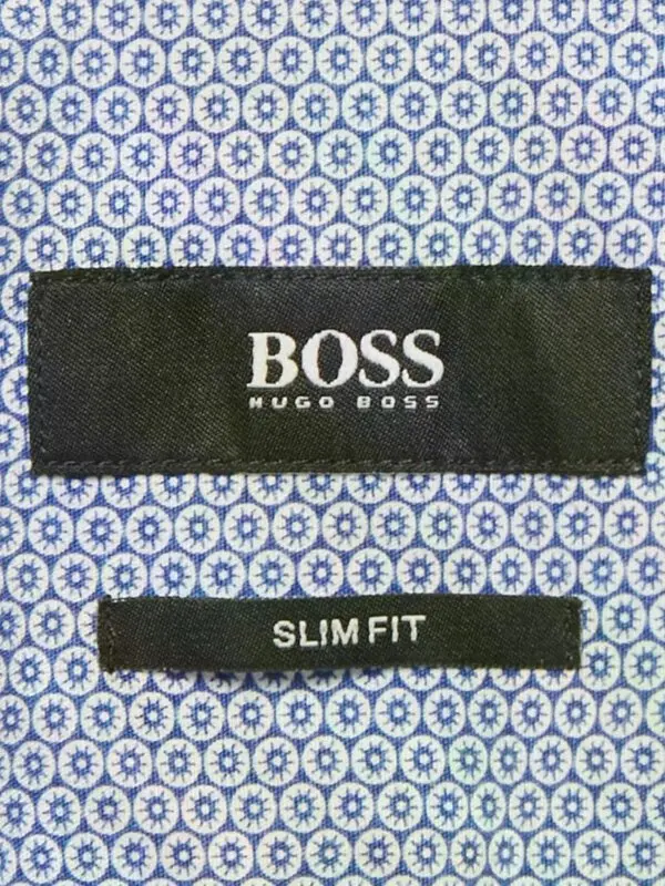 Hugo Boss Geometric-print Slim-fit Shirt