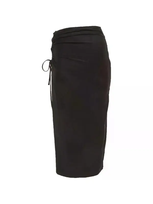 Sandro Ruched Detail Midi Skirt