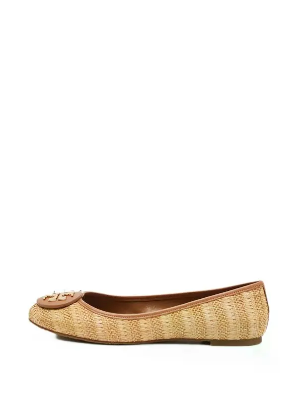 Tory Burch Reva Raffia Ballet Flats