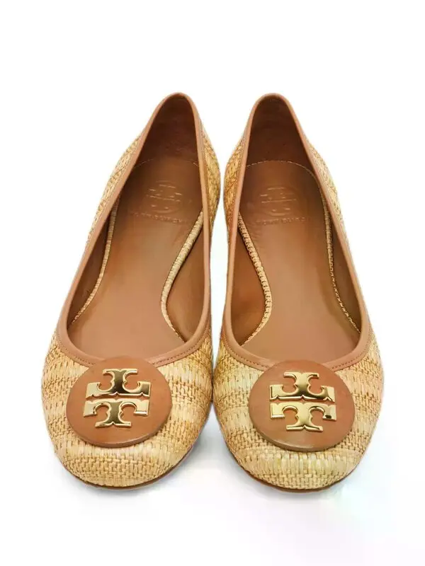 Tory Burch Reva Raffia Ballet Flats