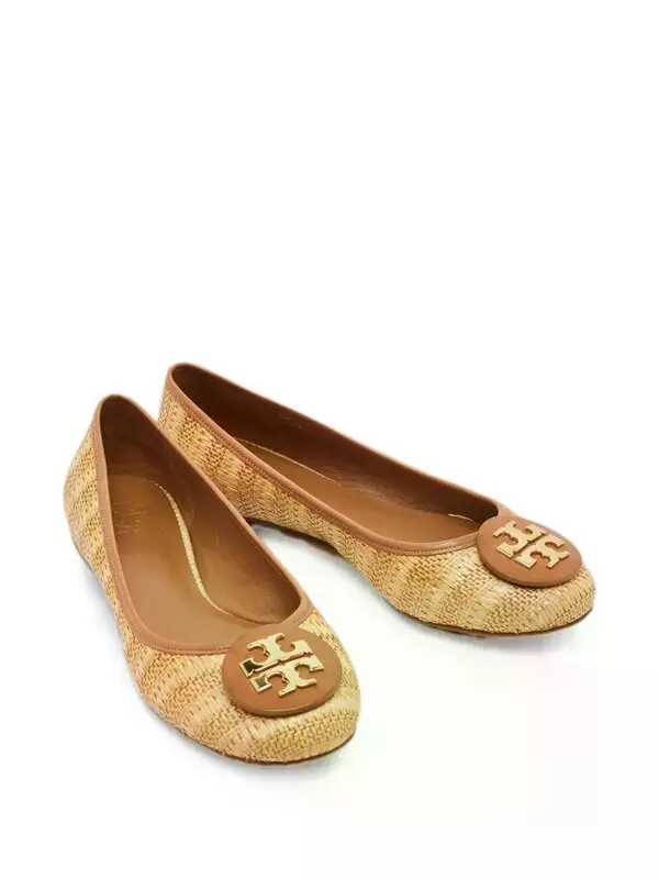 Tory Burch Reva Raffia Ballet Flats