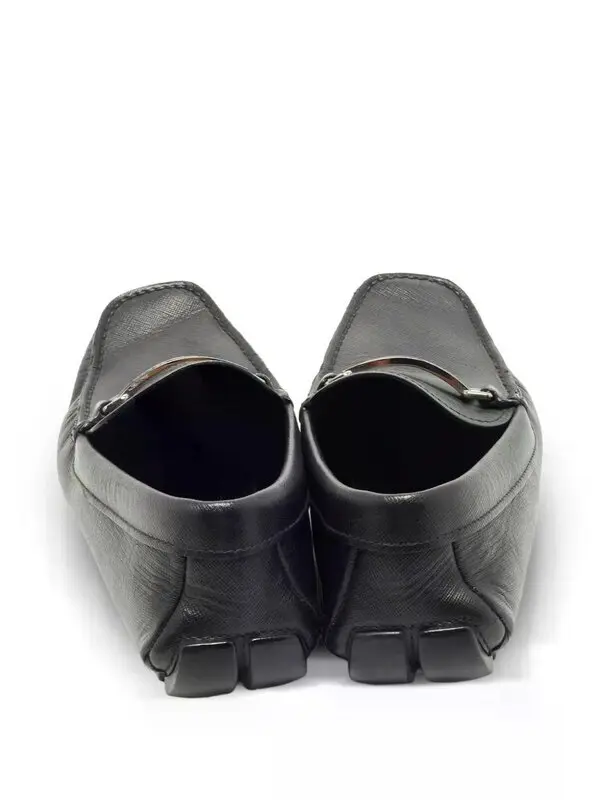 Prada Leather Driver Loafers