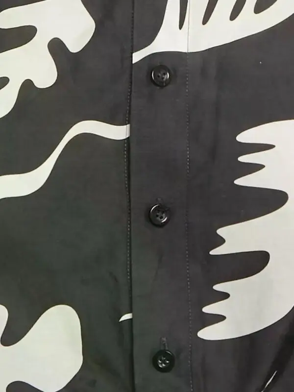 FRAME Printed Shirt With Front Twist Detail