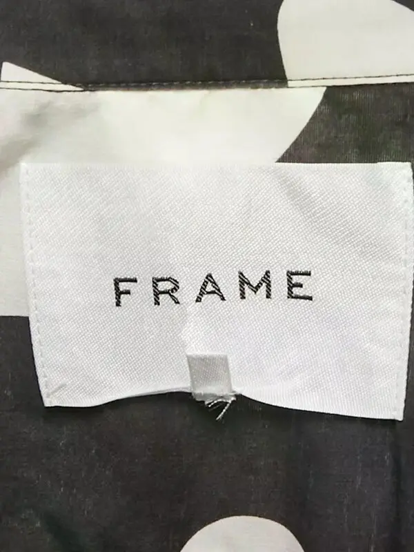 FRAME Printed Shirt With Front Twist Detail