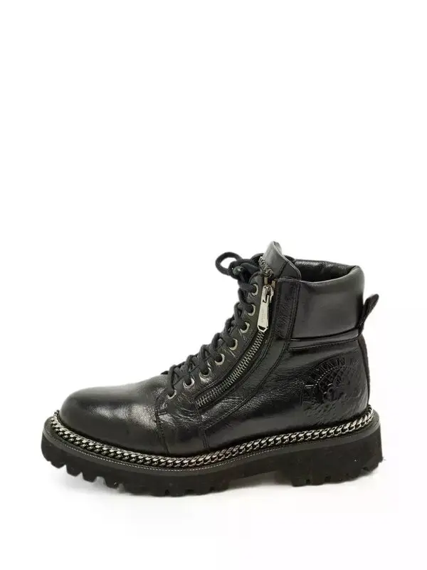 Balmain Chain-link Combat Boots