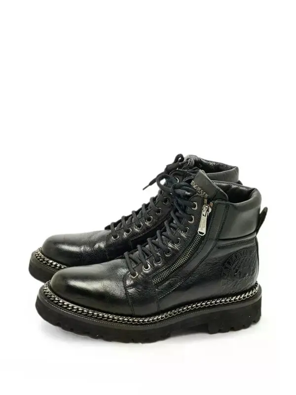 Balmain Chain-link Combat Boots