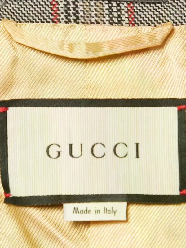 Gucci Double-breasted Check Blazer