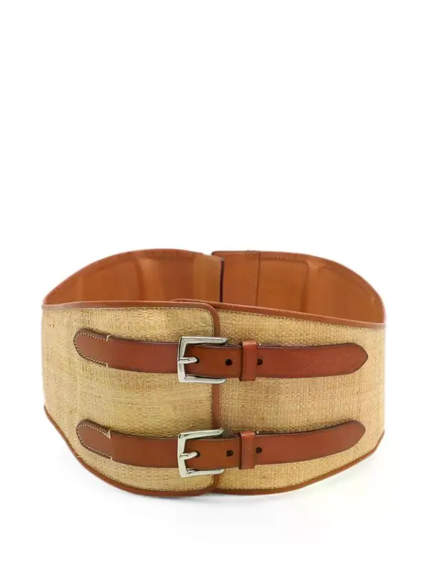 Ralph Lauren Woven Straw Belt - Neutrals