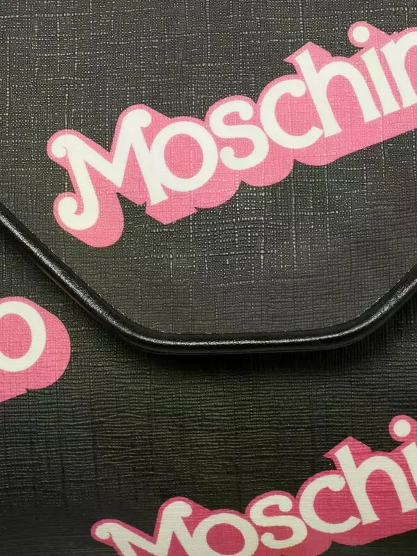 Moschino Barbie Logo Chain Clutch Bag