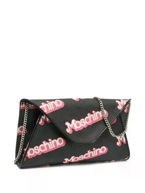 Moschino Barbie Logo Chain Clutch Bag