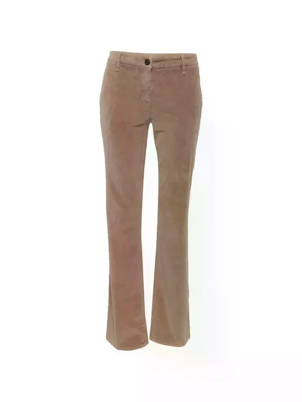 Brunello Cucinelli Beige Velour Trousers