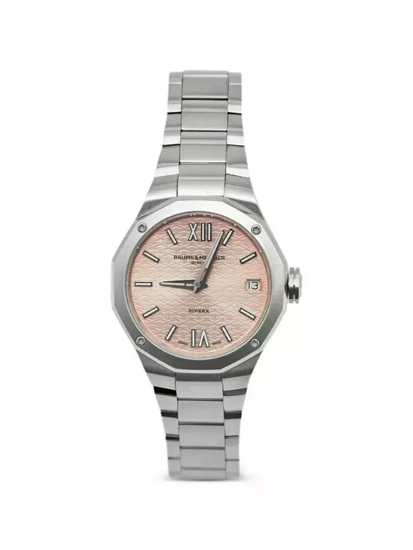 Baume & Mercier Riviera 33mm Watch With Dial - Pink