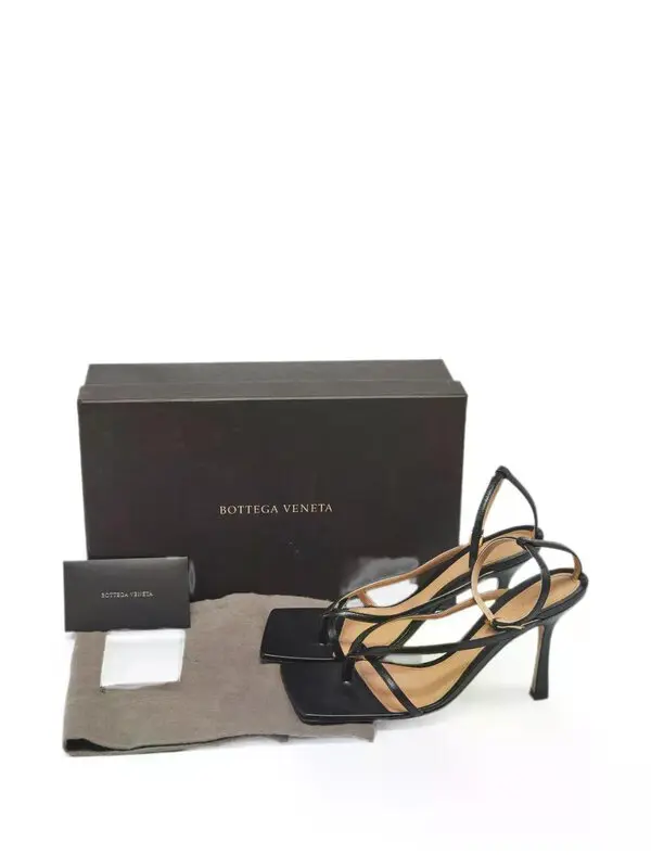 Bottega Veneta Stretch Ankle-strap Heeled Sandals - Black