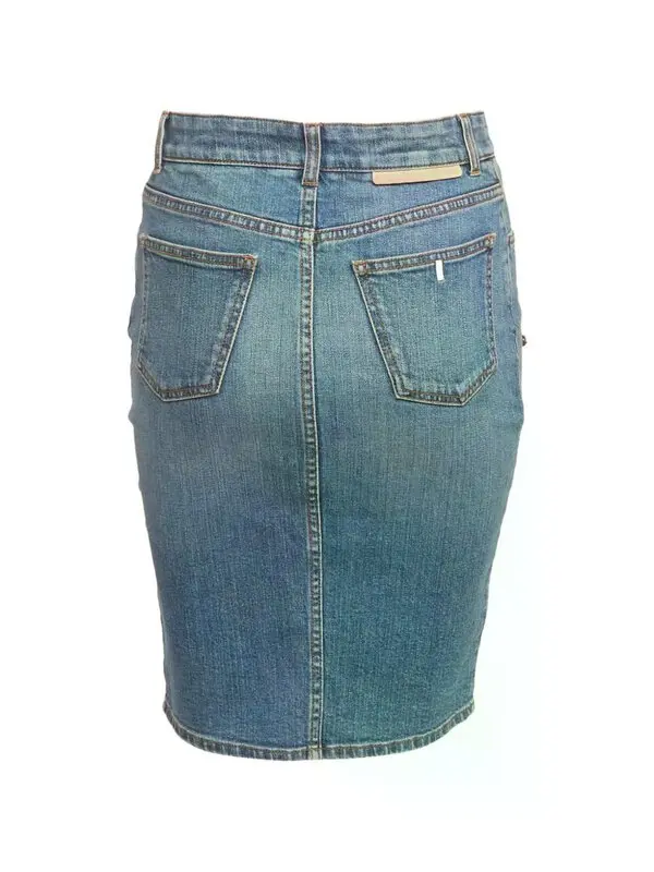 Stella McCartney Belt Loops Mini Pencil Skirt