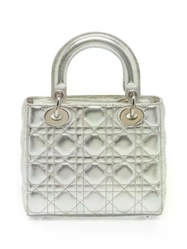Dior Abcdior' Cannage Tote Bag - Silver